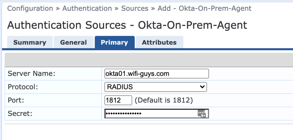 Okta Integration with Aruba ClearPass for MFA support (Radius and ...